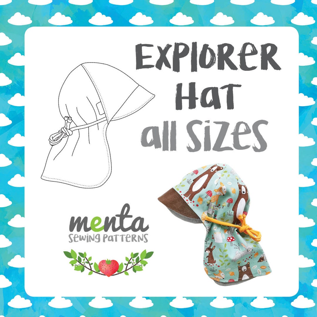 Menta Explorer All Seasons Hat Sunhat Brim Neck Cover PDF Handmade ...