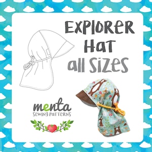 Menta Explorer All Seasons Hat Sunhat Brim Neck Cover PDF Handmade ...