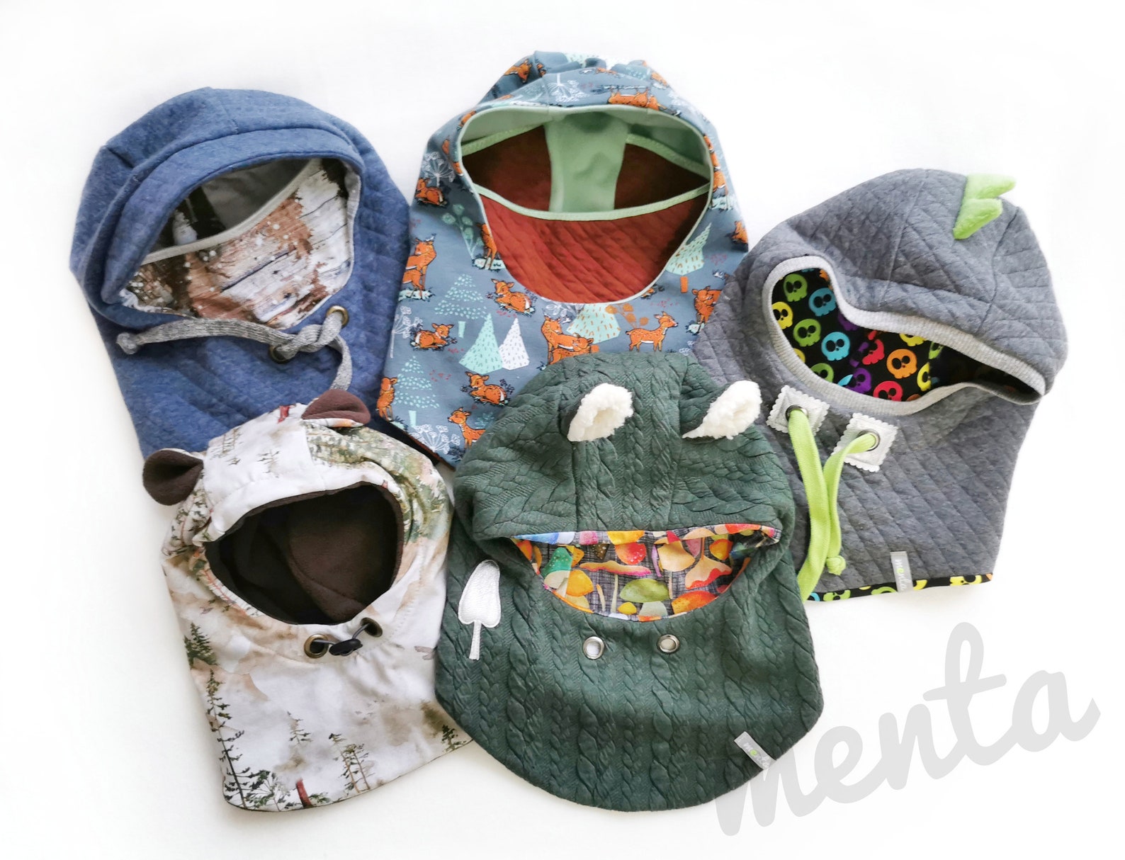 Menta Neckhoodie & Snugglehood Neckwarmer Balaclava Hat Ebook Sewing ...