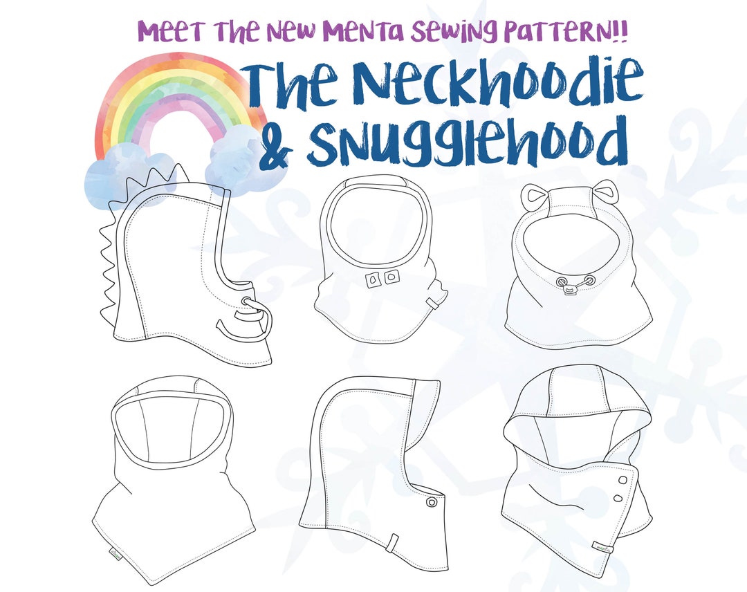 Menta Neckhoodie & Snugglehood Neckwarmer Balaclava Hat Ebook Sewing ...