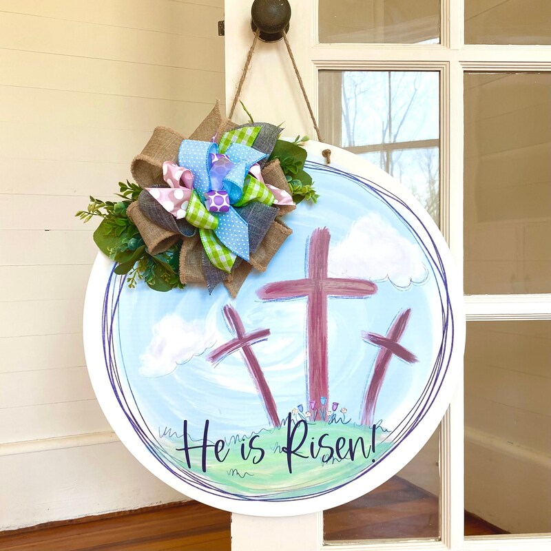 He is Risen Sign - Etsy