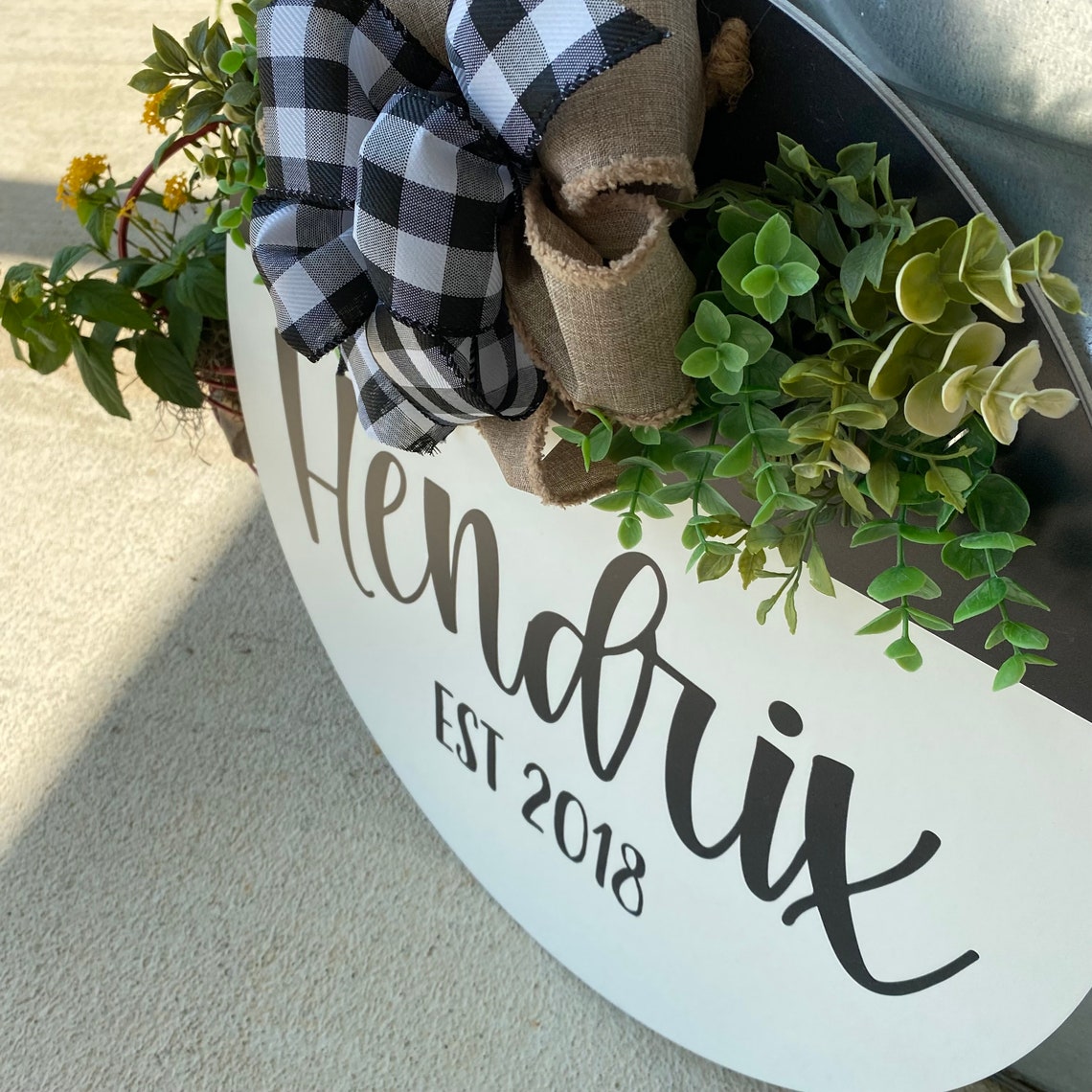 Welcome Sign - Last Name Sign - Established Sign - Front Porch Sign ...