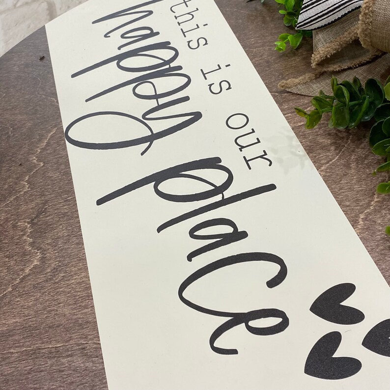 This is Our Happy Place Sign Door Hanger Door Sign - Etsy