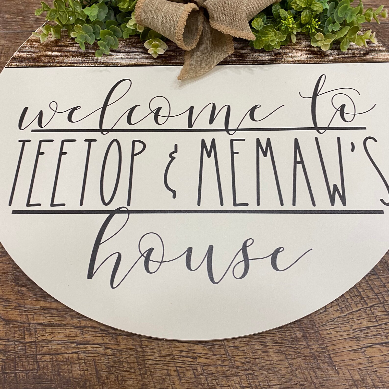Welcome Sign for Grandparents Personalized Welcome Sign - Etsy