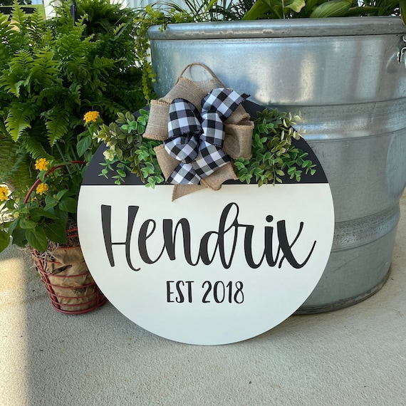 Welcome Sign Last Name Sign Established Sign Front Porch | Etsy