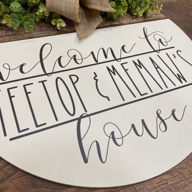 Welcome Sign for Grandparents Personalized Welcome Sign - Etsy