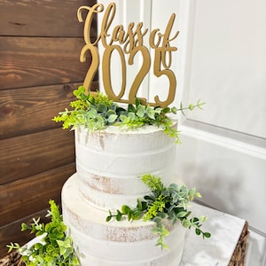 Class of 2025 Cake Topper - Graduation Party Decor - Senior Class ...