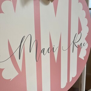 Monogram Hospital Door Hanger - Baby Door Hanger - Baby Name Sign ...