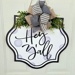 Double Front Door Signs - Front Door Wreaths - Welcome Sign - Front ...