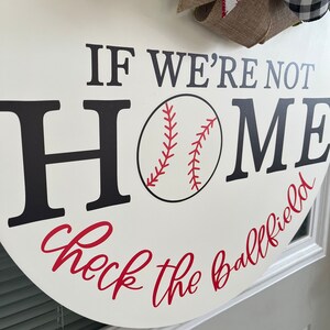 Front Door Decor - Baseball Welcome Wreath - Baseball Welcome Sign ...