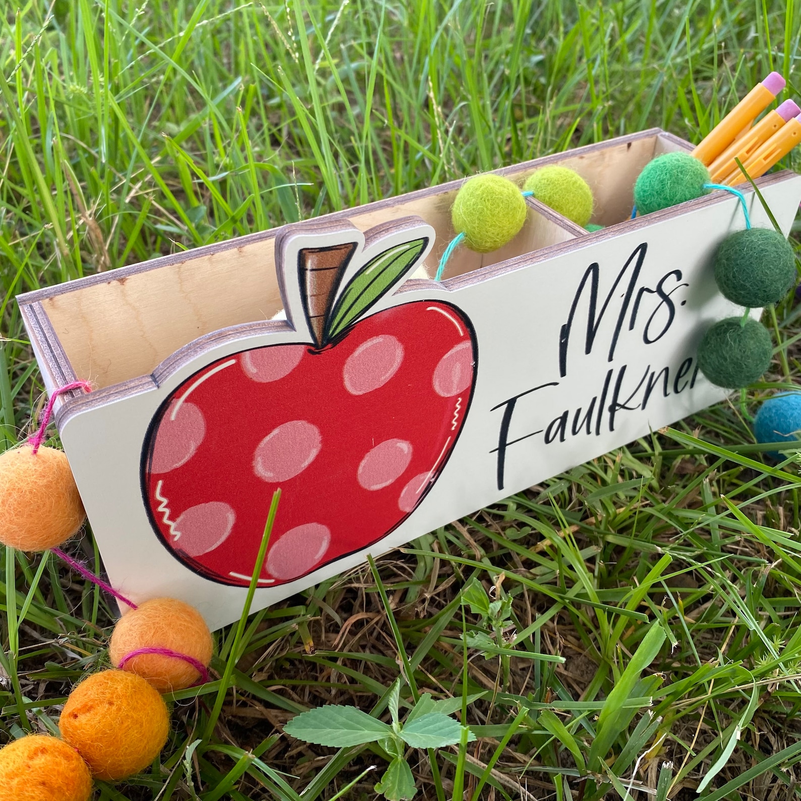 Teacher Gift Set Personalized Teacher Pencil Holder and Door - Etsy