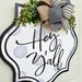 Double Front Door Signs - Front Door Wreaths - Welcome Sign - Front ...