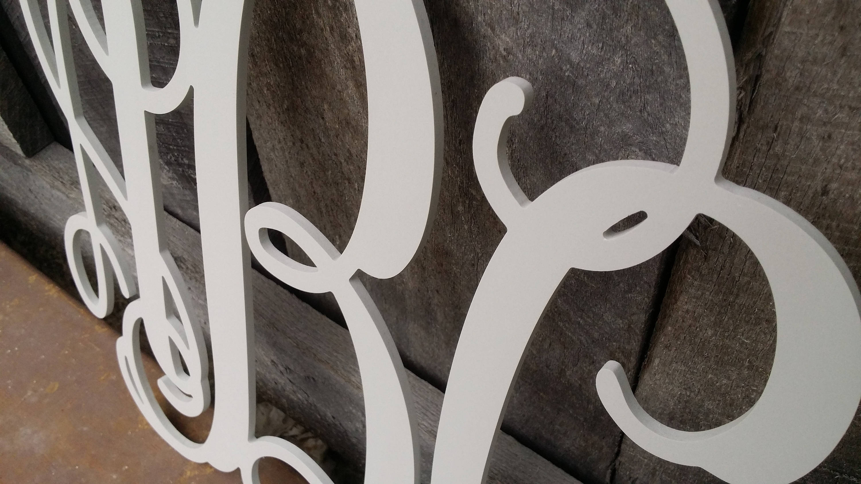 Painted Dorm Room Monogram Monogram Wall Hanging Wooden | Etsy