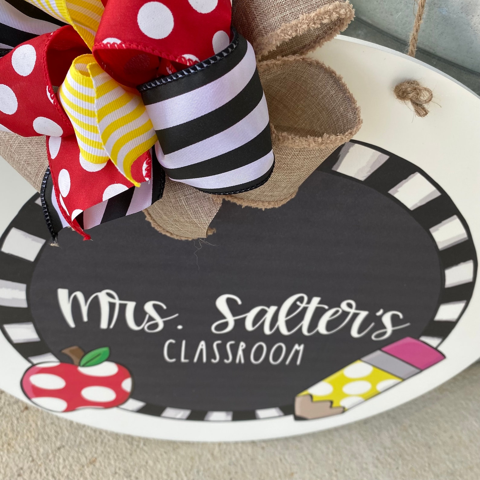 Door Hanger for Teacher Classroom Door Sign Teacher Name - Etsy
