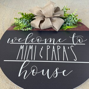 Welcome Sign for Grandparents - Personalized Welcome Sign - Custom Door ...