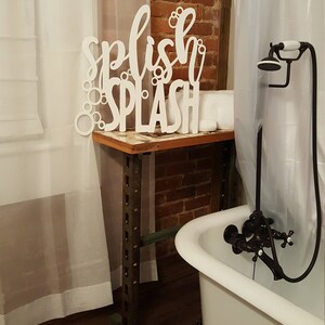 Splish Splash - Bathroom Sign - Bathroom Decor - Etsy