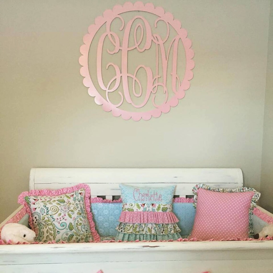 Painted Wooden Monogram Wooden Initials Wedding Gift - Etsy