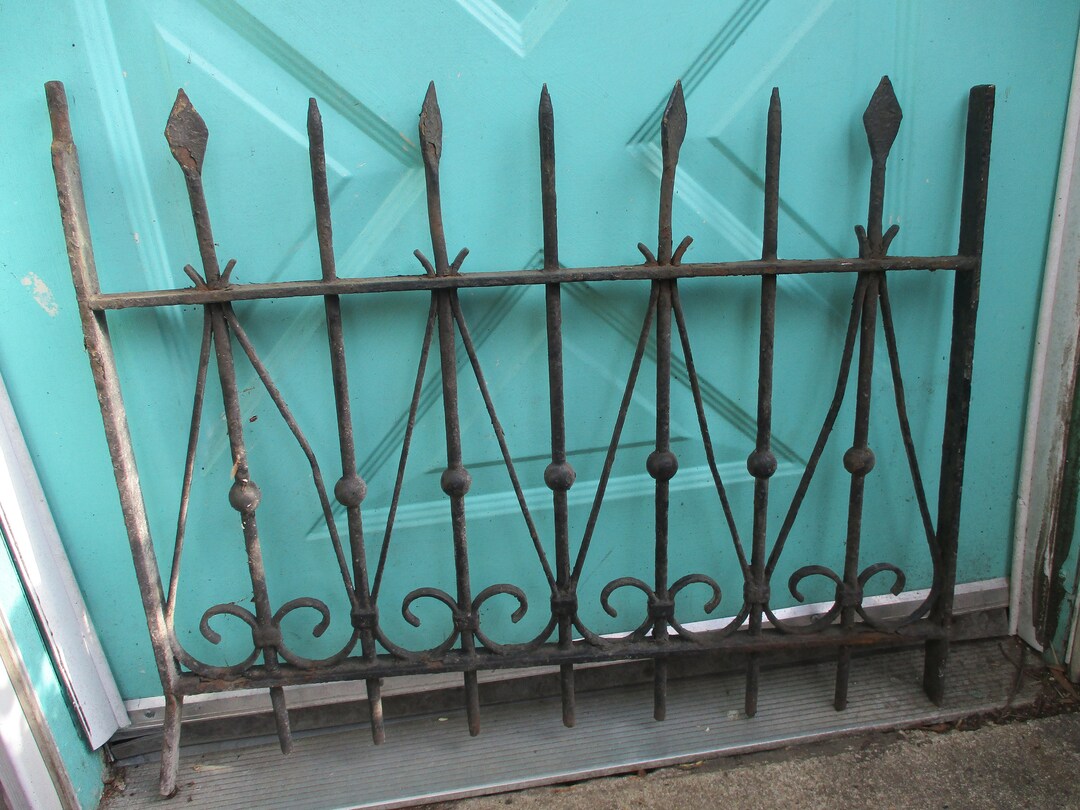 50 % off SALE Antique Ornate Iron Gate Garden Fence Iron Gothic Gate ...