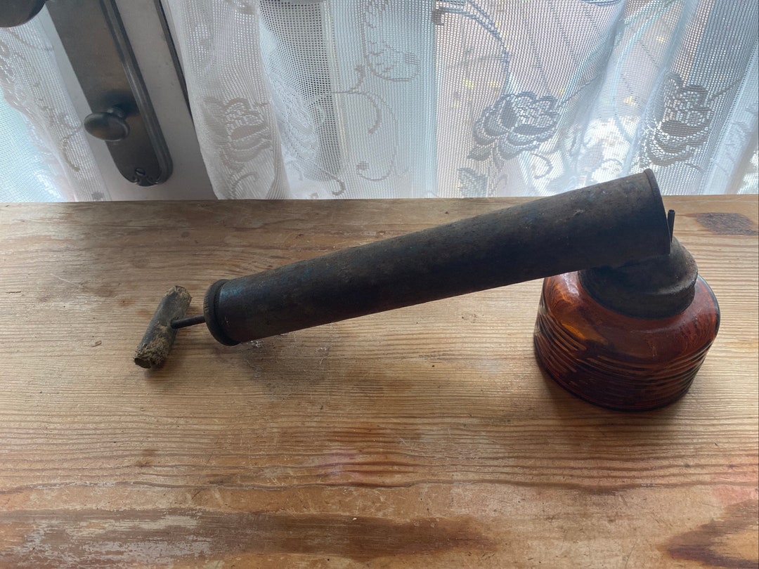 Antique Vintage, Ember Glass Bug Sprayer Insecticide Pump Sprayer - Etsy