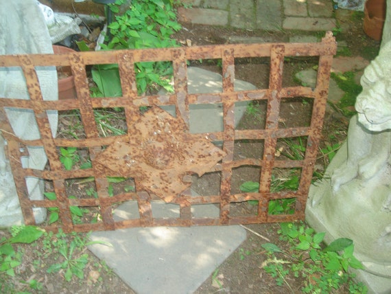 CLEARANCE SALE antique ornate iron gate garden fence | Etsy