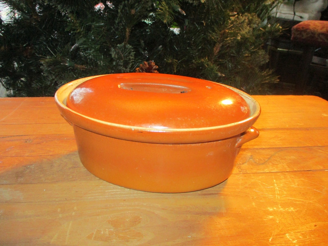 SALE 20%french Antique Glazed Earthenware Casserole / Pate Casserole ...