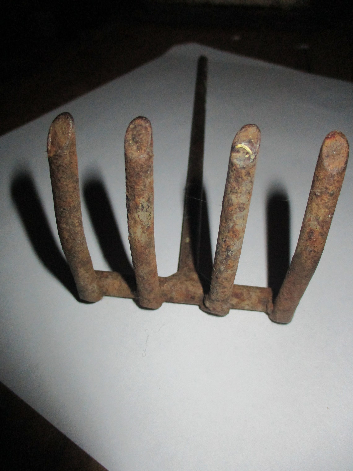 French antique hand forged iron garden tool hand rake | Etsy