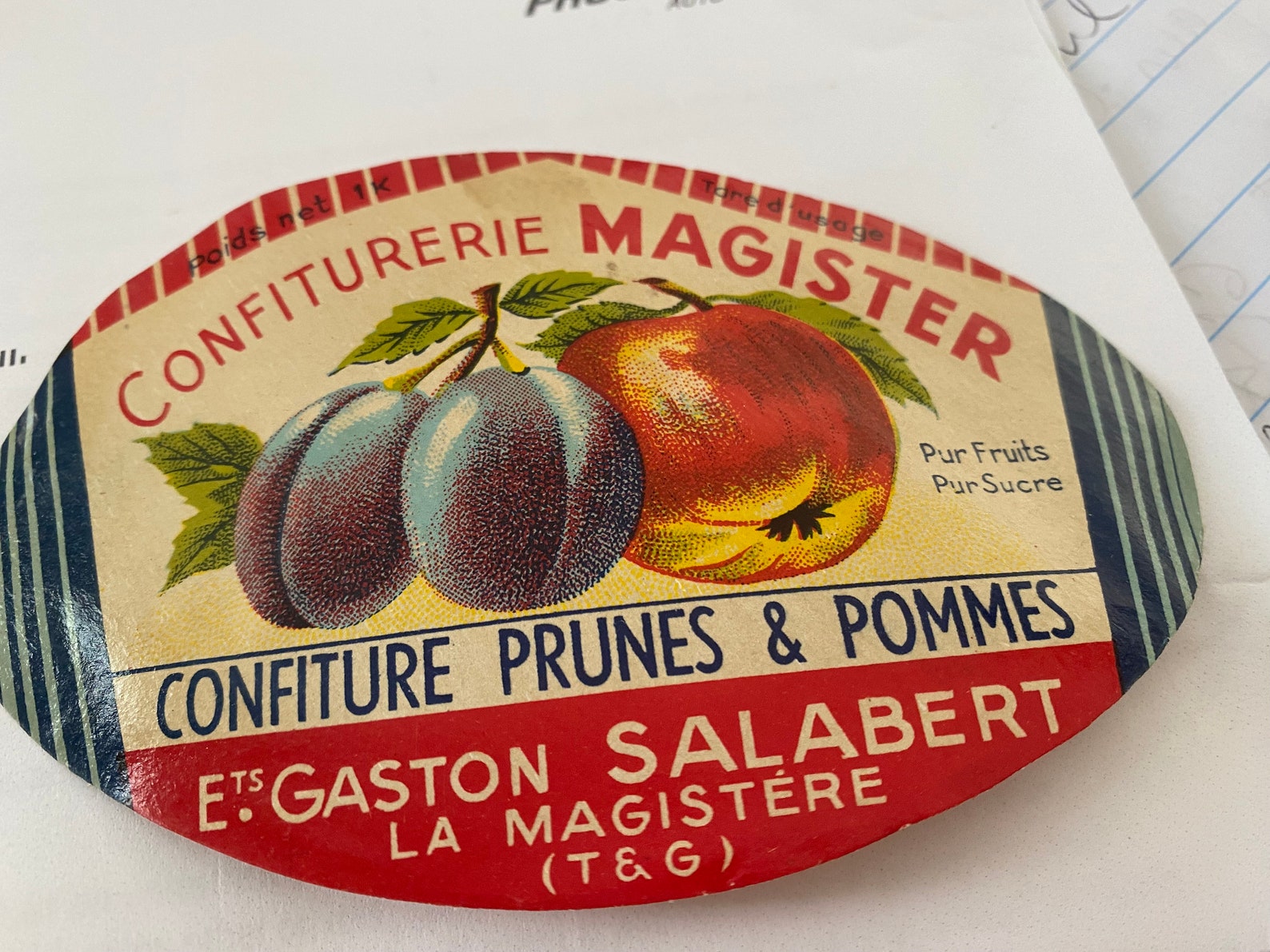 Antique Vintage French Fruit Jam Label - Etsy