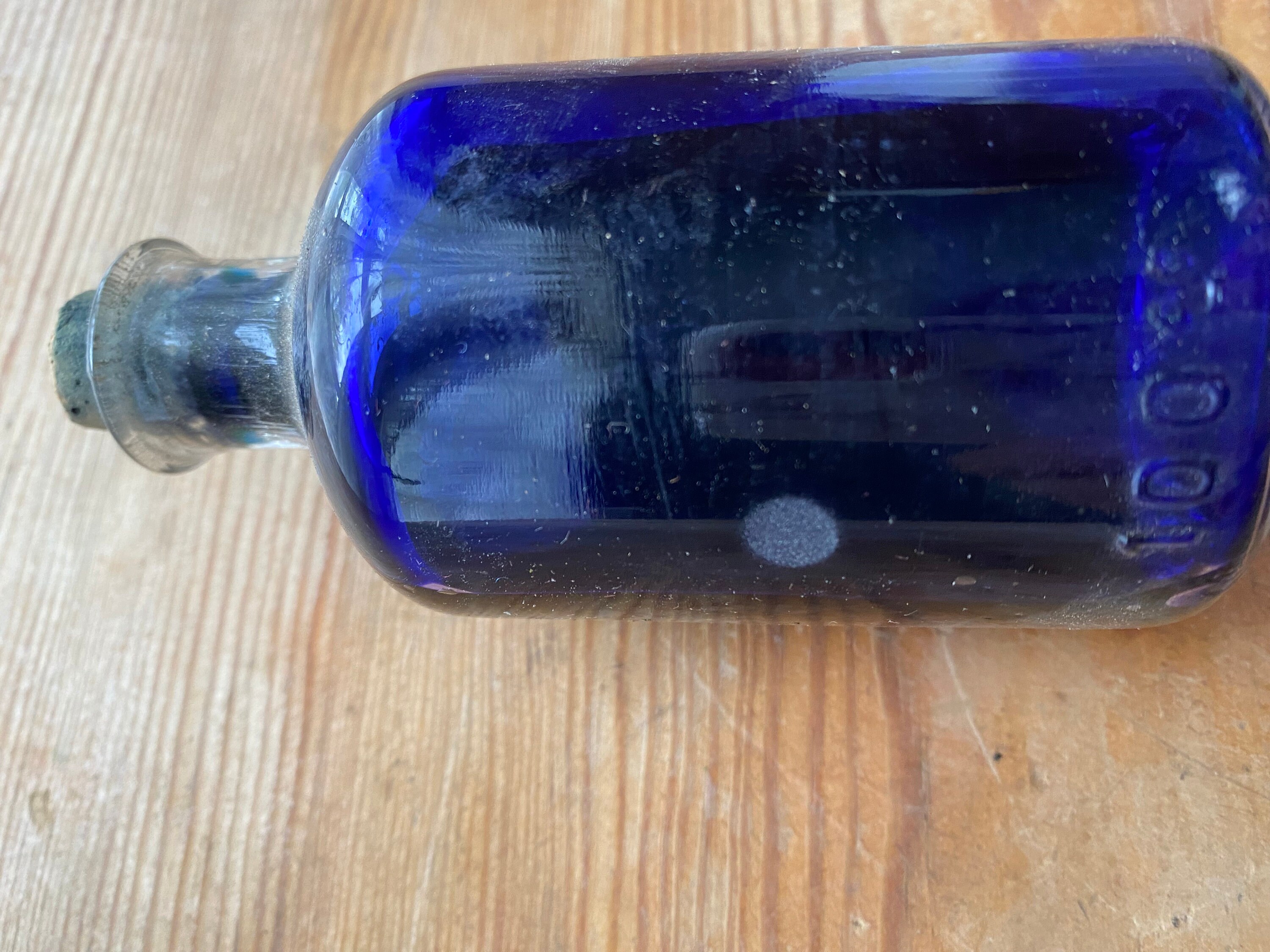 Antique Cobalt Blue Bottle Poison Medicine Bottle With Cork - Etsy