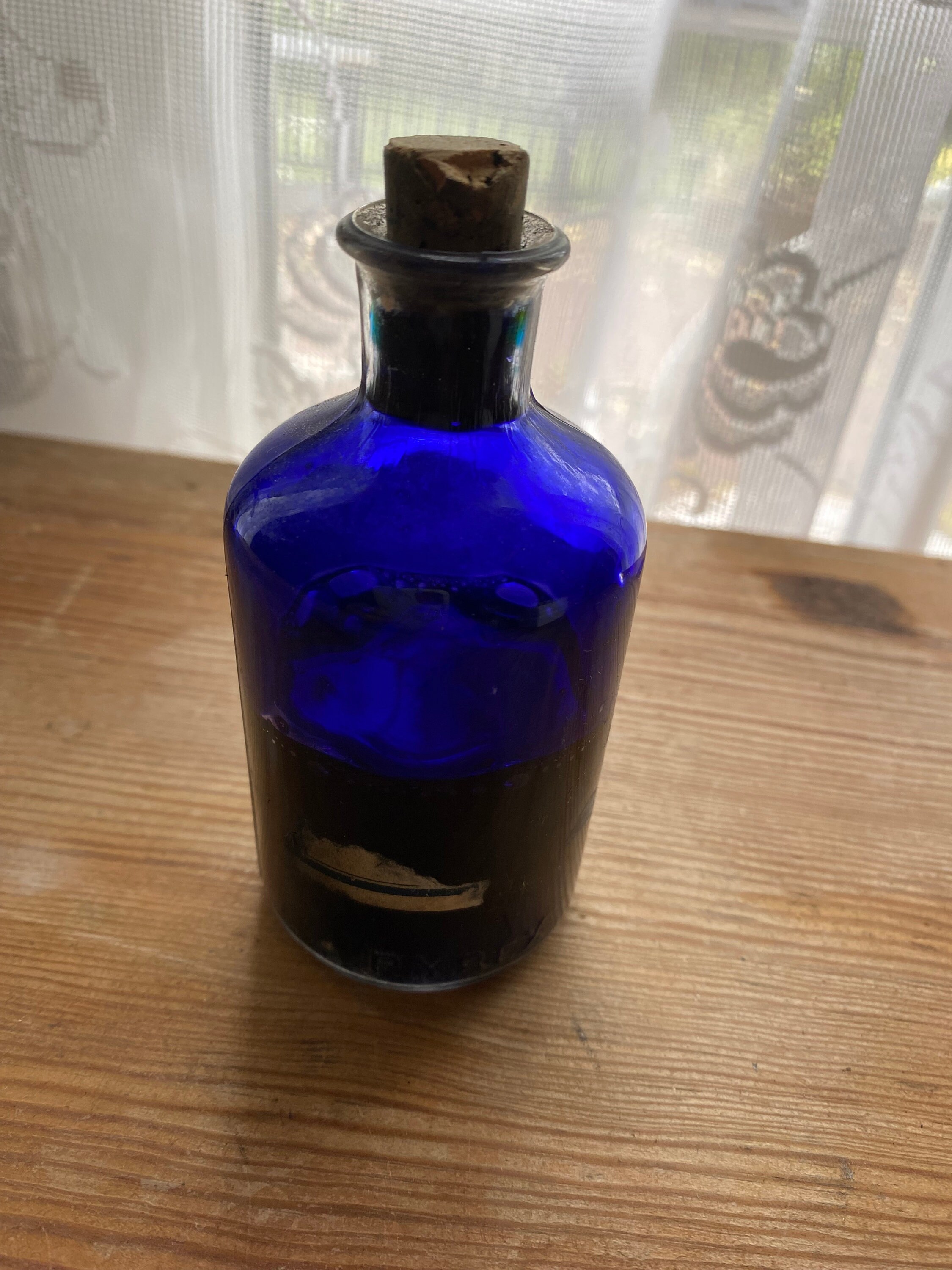 Antique Cobalt Blue Bottle Poison Medicine Bottle With Cork - Etsy