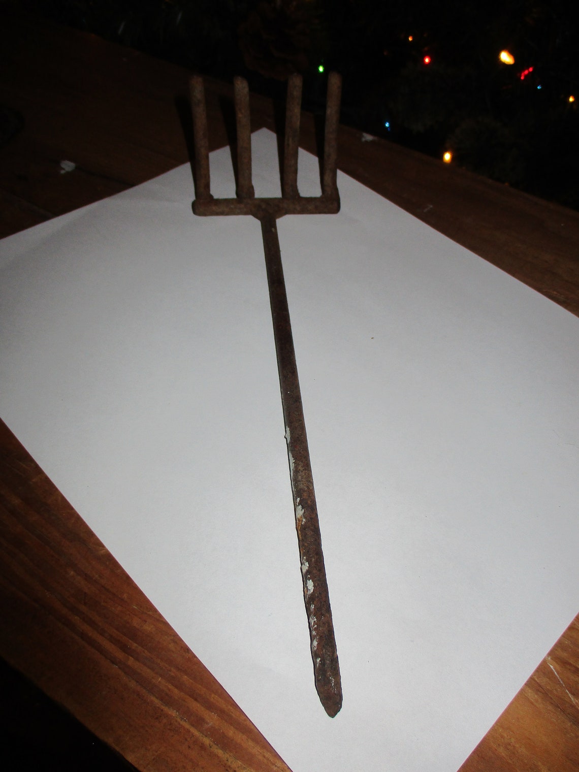 French antique hand forged iron garden tool hand rake | Etsy