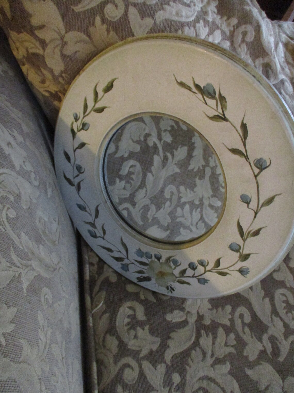 Vintage Mirror Romantic White Flower and Blooming Vine Pattern - Etsy