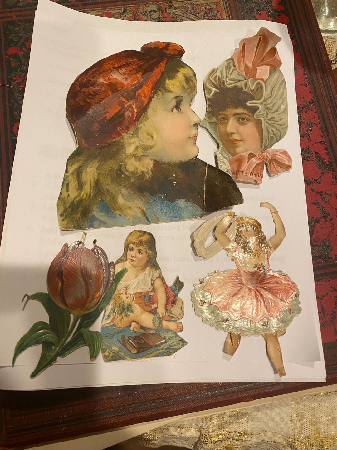 Sale 30% off Antique Victorian Cutouts Scrapbook Ephemera Lot of 40 ...