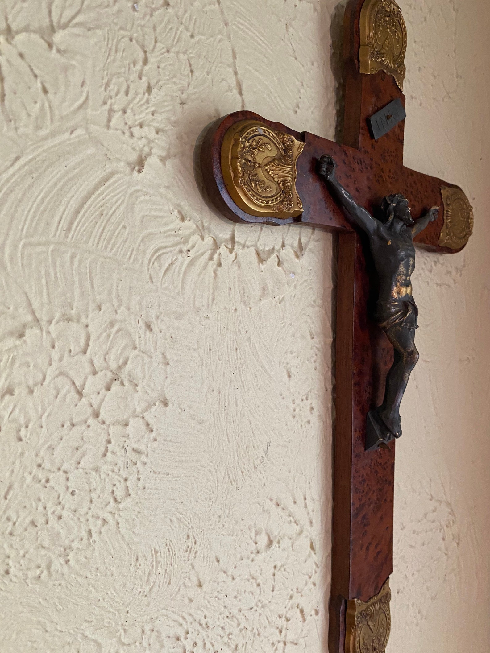 French Antique Cross Jesus on Cross Very Large Wood Cross With - Etsy