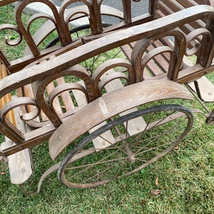 Late 1800s Antique French Wooden Baby Stroller Twin Wood Wagon - Etsy