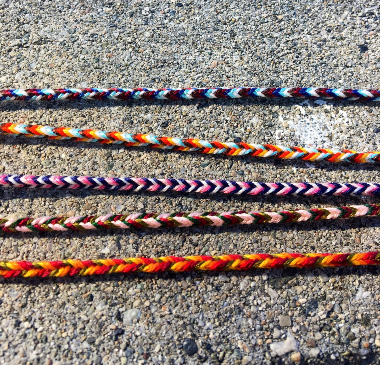 Fall Brights Woven Friendship Bracelets Bright Fall Colors - Etsy