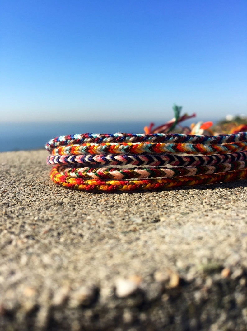 Fall Brights Woven Friendship Bracelets Bright Fall Colors | Etsy