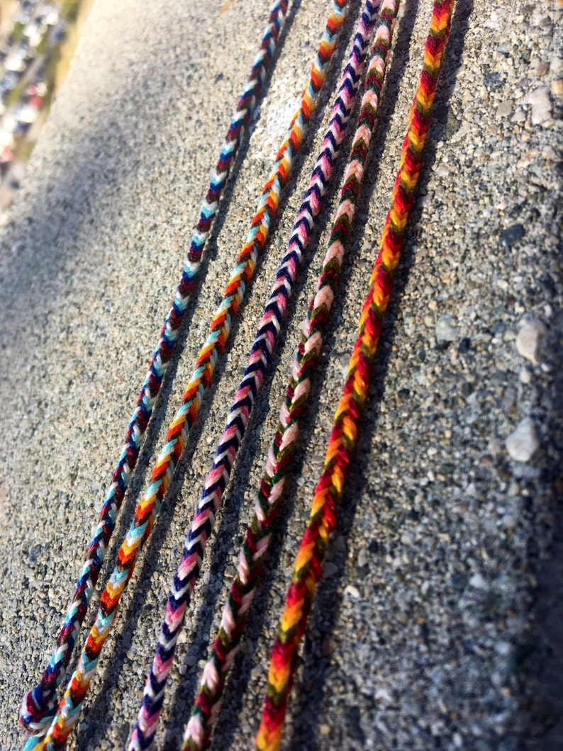 Fall Brights Woven Friendship Bracelets Bright Fall Colors - Etsy