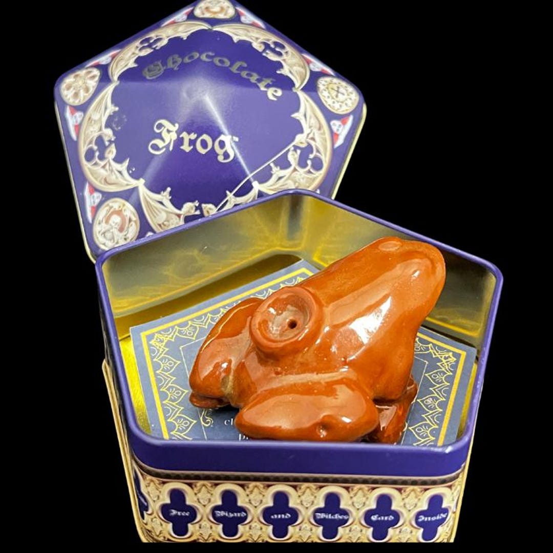 Chocolate Frog Ceramic Pipe – Handmade Frog Hand Pipe – Novelty Pipe ...