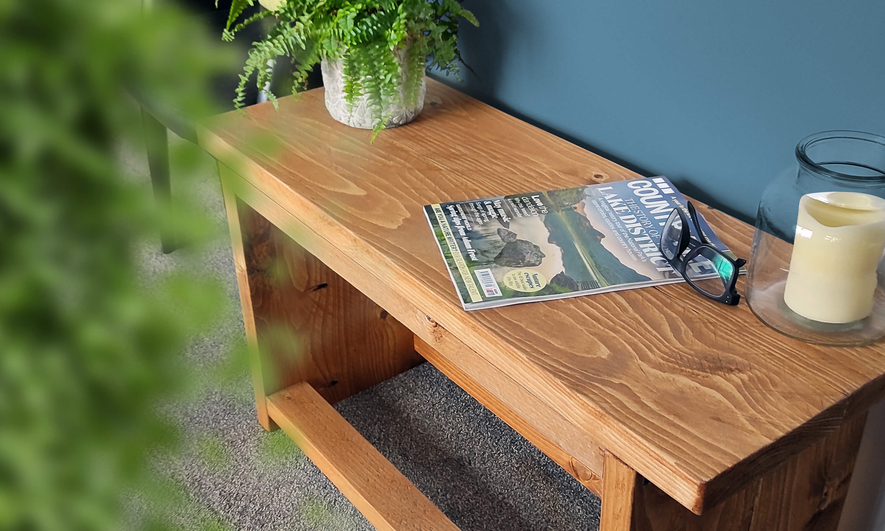 Solid Wooden Coffee Table Scaffold Board Chunky Solid Wood - Etsy UK