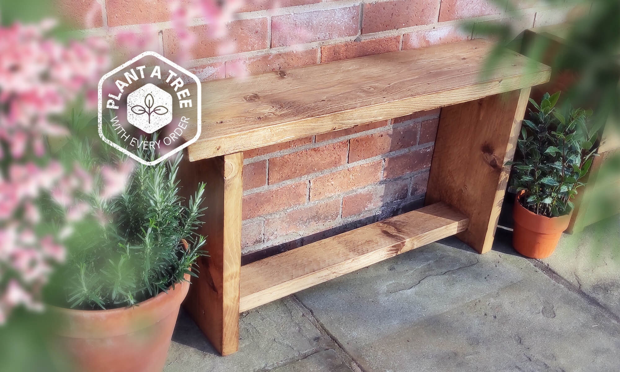 TCM024 Rustic Scaffold Board Bench Chunky Solid Wood Hand - Etsy UK