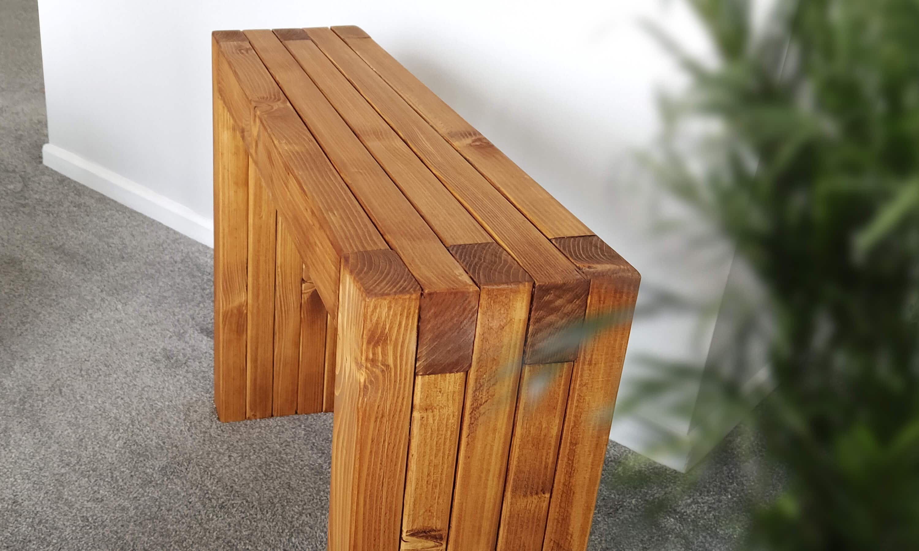 TCM017 the Interlocking Side Table Bench Chunky Solid Wood - Etsy UK