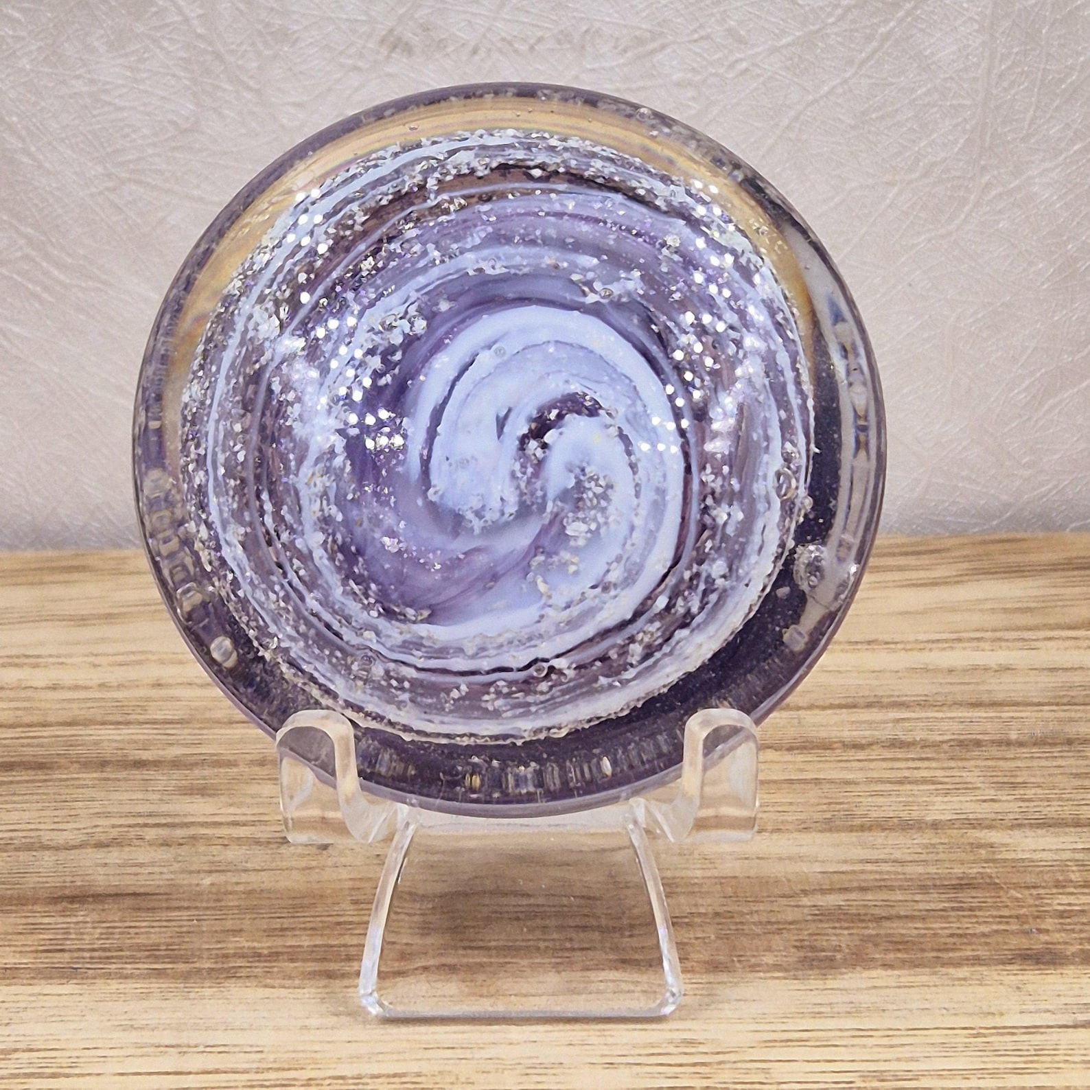 Cremation Ashes Fused Glass Pocket Pebble / Hug Stone - Handmade ...