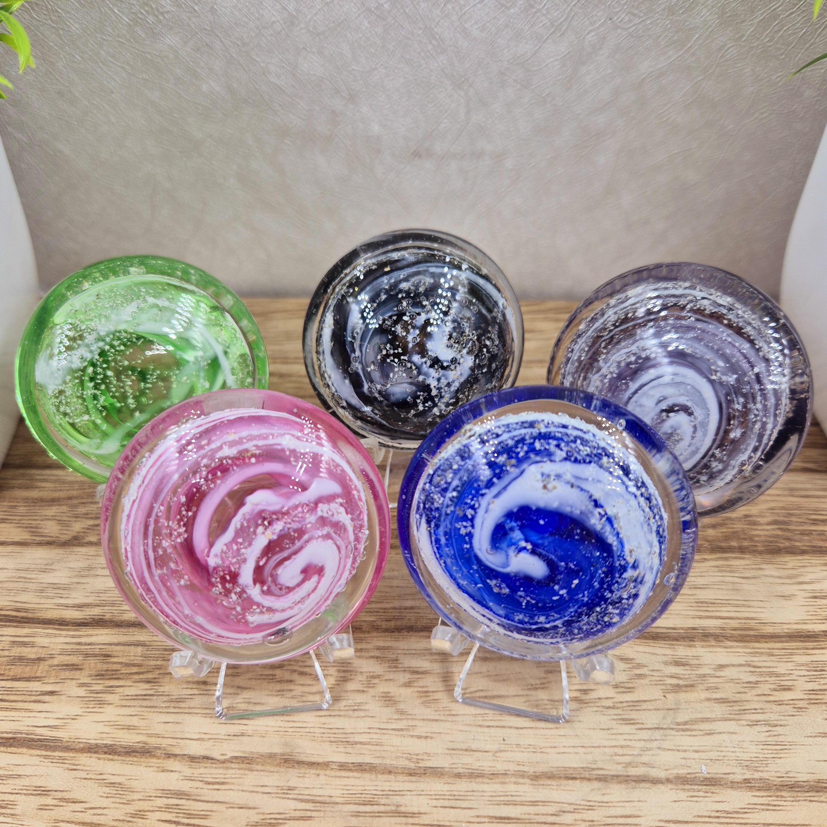 Cremation Ashes Fused Glass Pocket Pebble / Hug Stone - Handmade ...