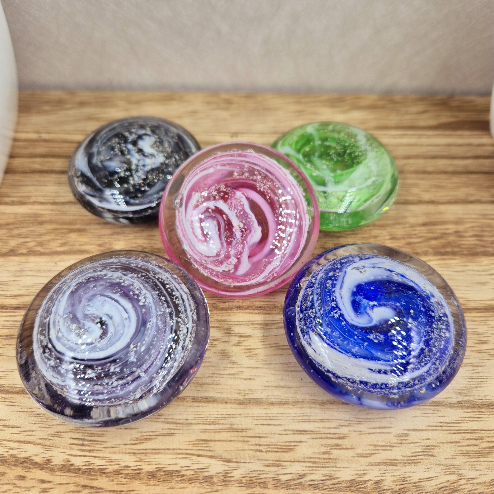 Cremation Ashes Fused Glass Pocket Pebble / Hug Stone - Handmade ...