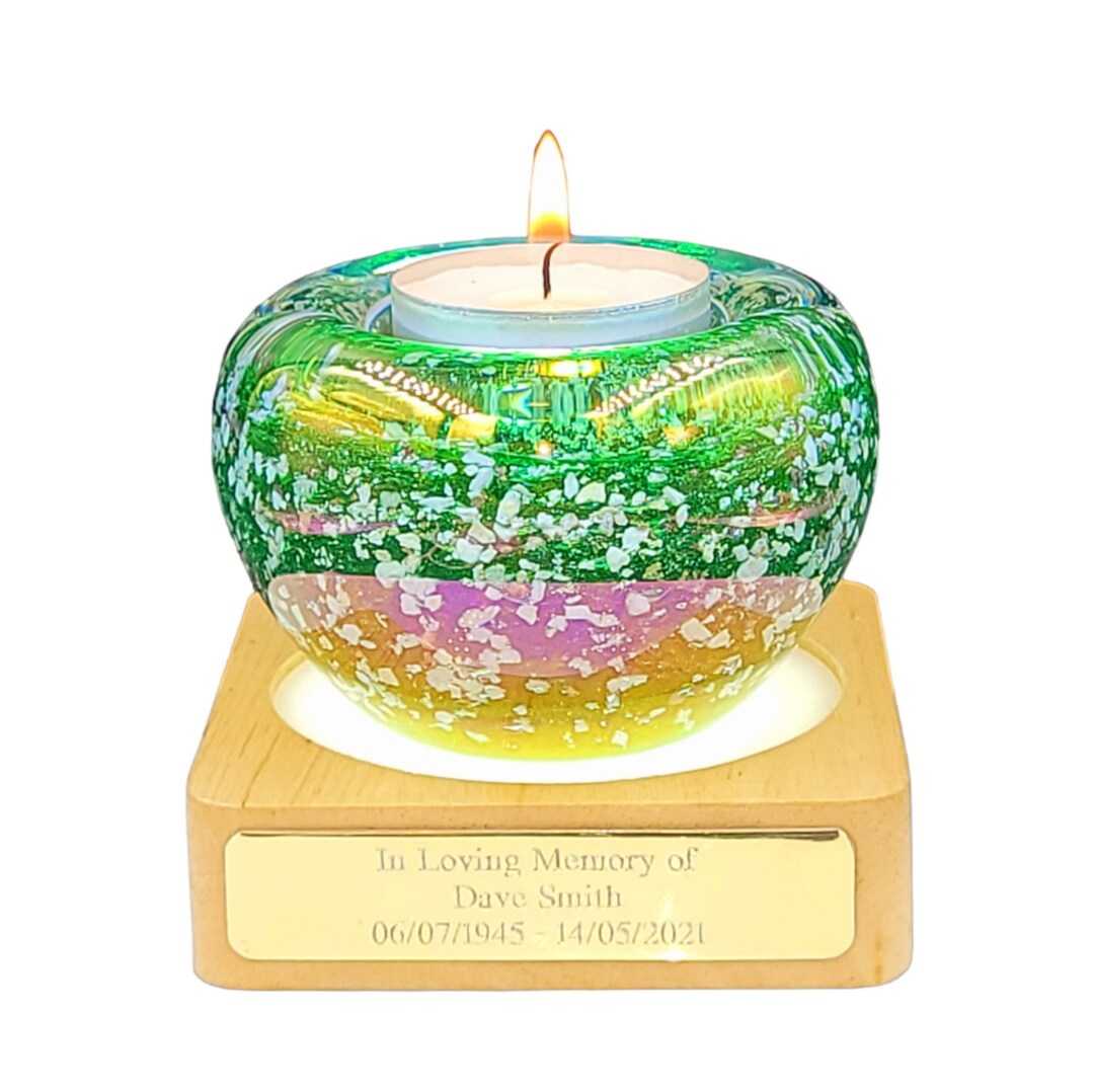 Cremation Art Bereavement Gift Personalised Candle Holder - Etsy
