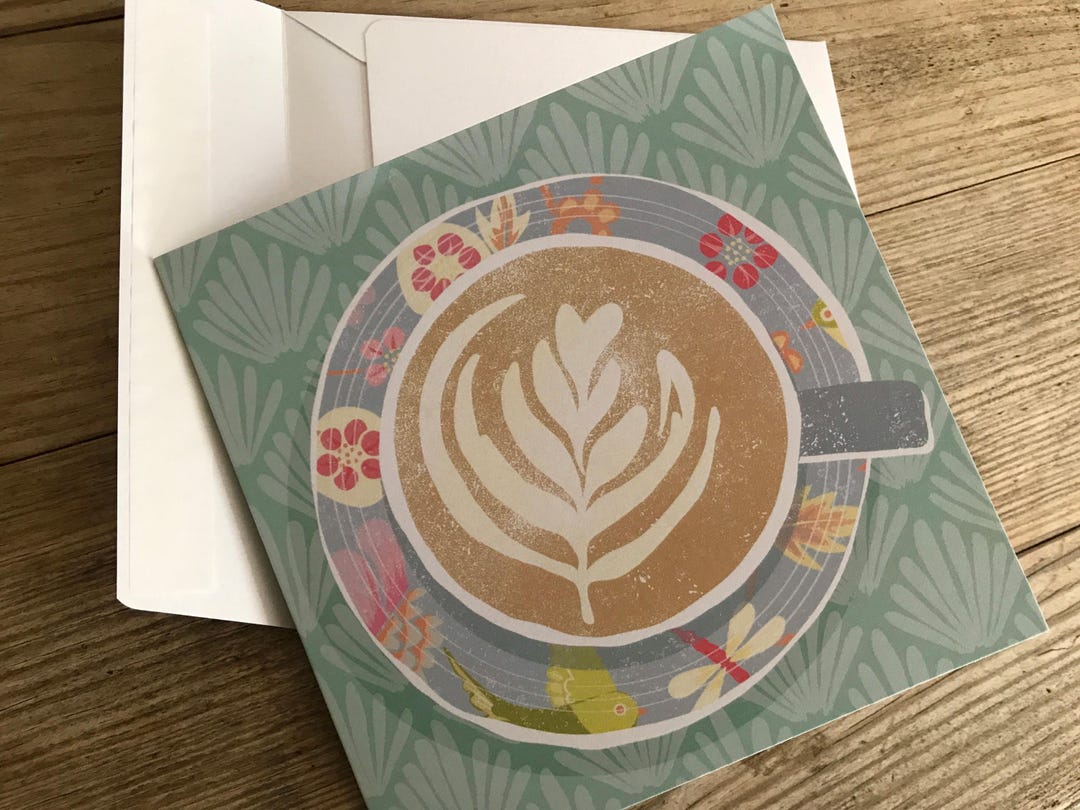Coffee Time Greeting Cards - Pack of 10 - Etsy