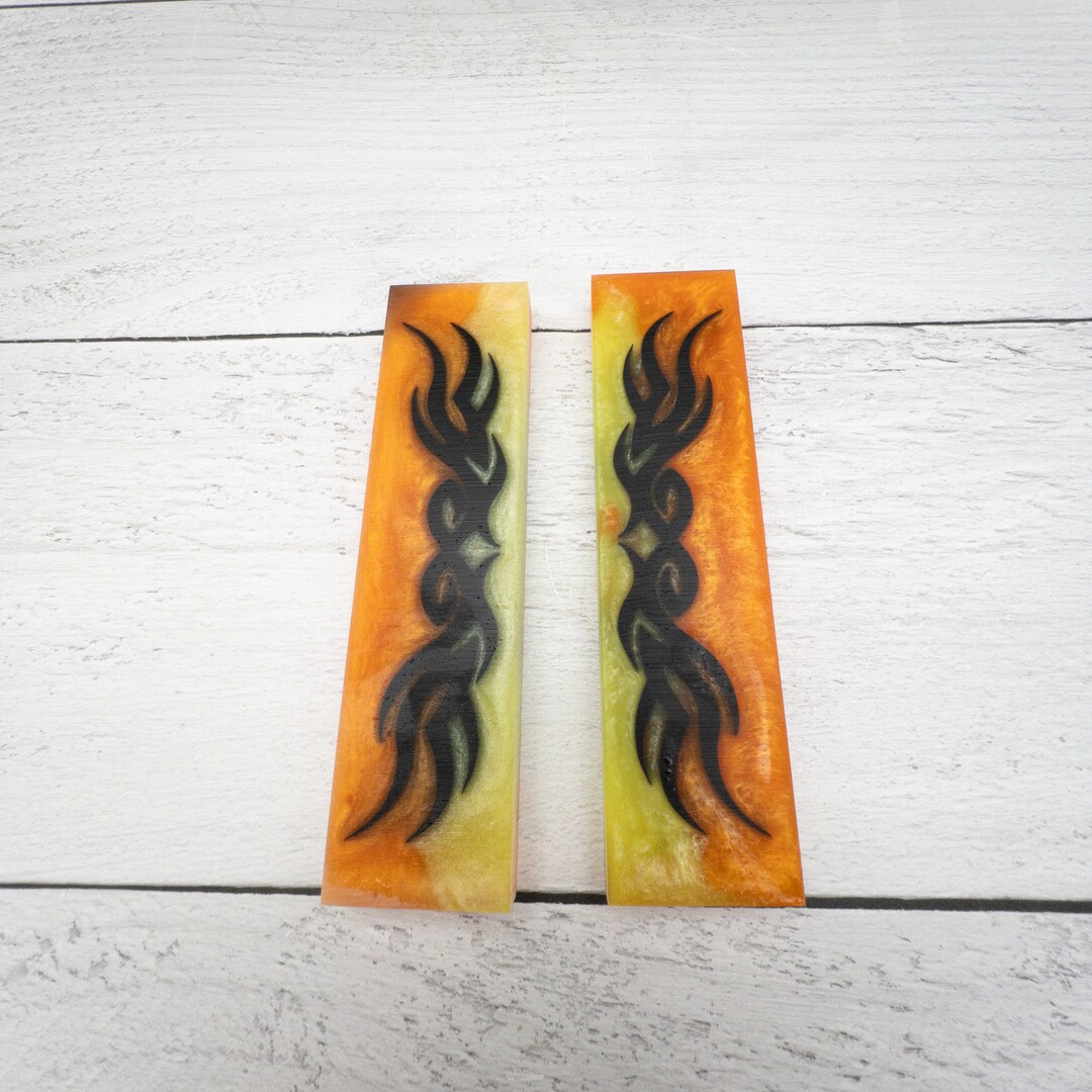 Tribal 3 3D and Resin Knife Scales - Etsy