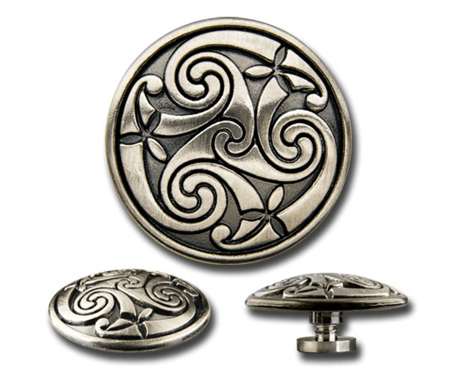 Concho / Screw Back Rivet Celtic Spiral 1 - Etsy