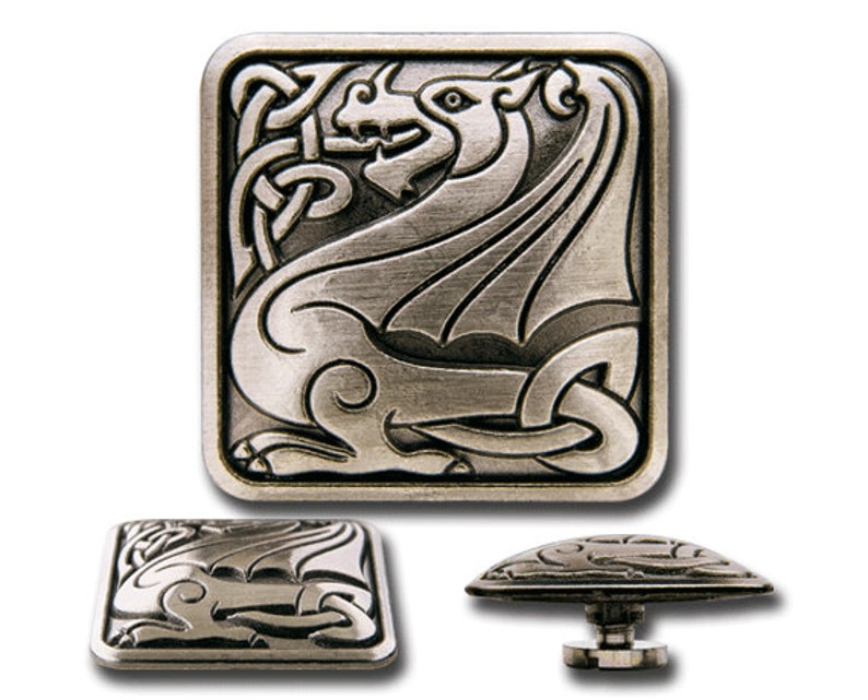 Concho / Screw Back Rivet Celtic Dragon 2 - Etsy