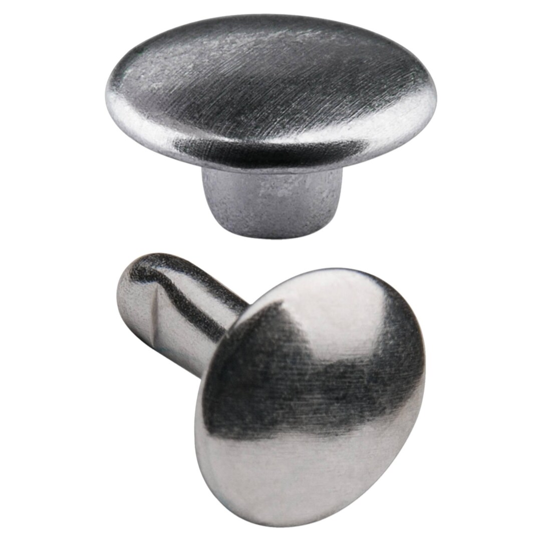 150 Double Cap Hollow Rivets 2-parts 11mm "11/12/2" Made of Iron ...